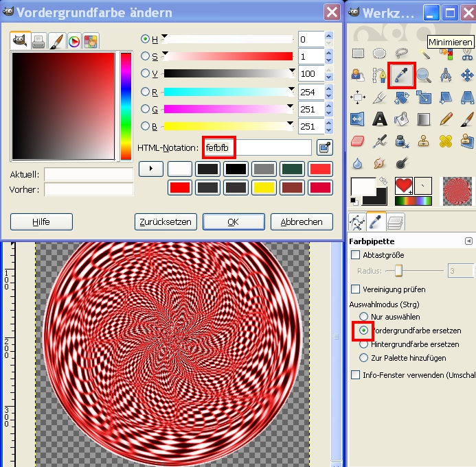 Verblüffende Kreise mit Glaseffekt - GIMP-Werkstatt